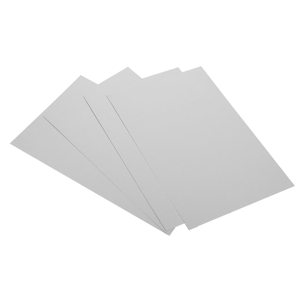 LEORX 4pcs Sublimation Sign Blanks Pearl Silver Rectangular for Craft ...