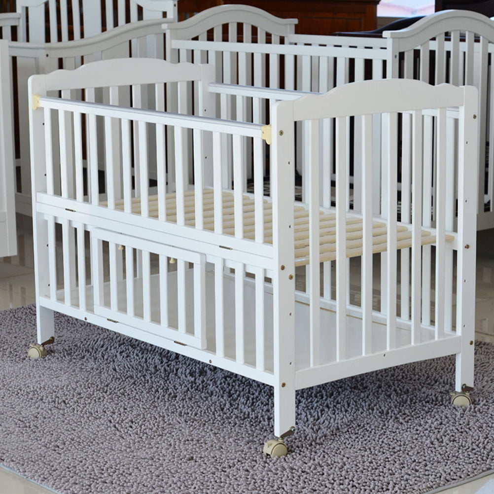 LEORX 4pcs Wheels Mini Crib Wheels Nursery Furniture Silent Crib Wheels ...
