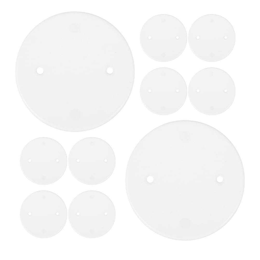 LEORX 50 Pcs Ceiling Cover Plate Outlet Recess Round Baby Work ...