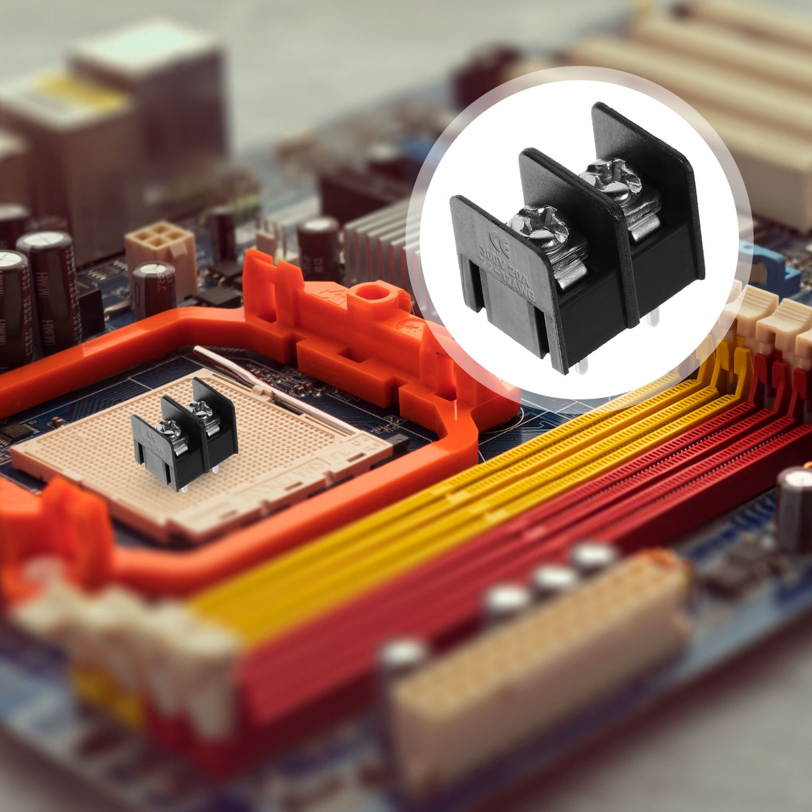 LEORX 50 Pcs Terminals Electrical 2 Pin Terminal Block Terminal Block ...