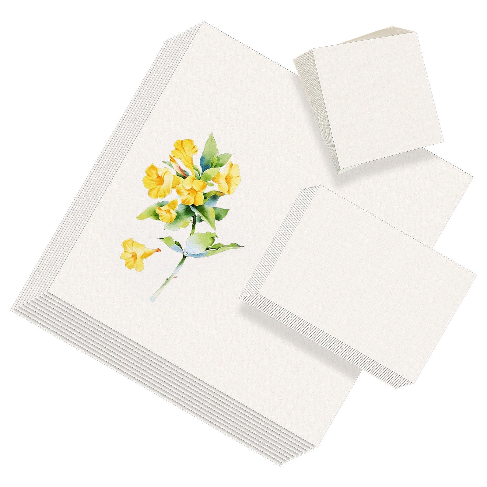 LEORX 55Pcs Professional Artists White Watercolor Paint Paper For ...