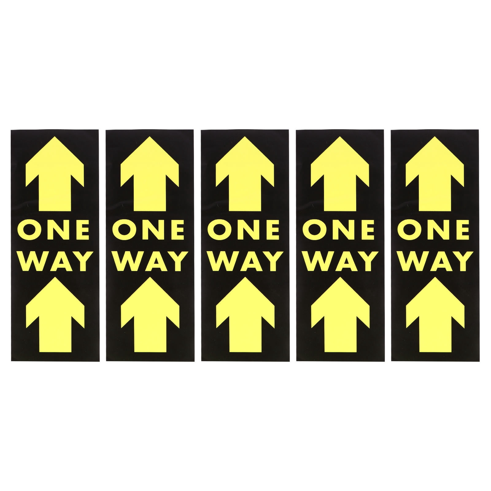 LEORX 5Pack Caution Sign Floor Safety Stickers Assorted Color for ...