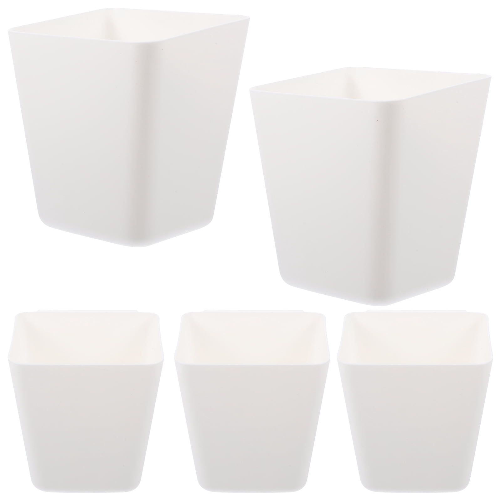 LEORX 5Pcs Utility Cart Hanging Cup Holder Plastic Simple Storage ...