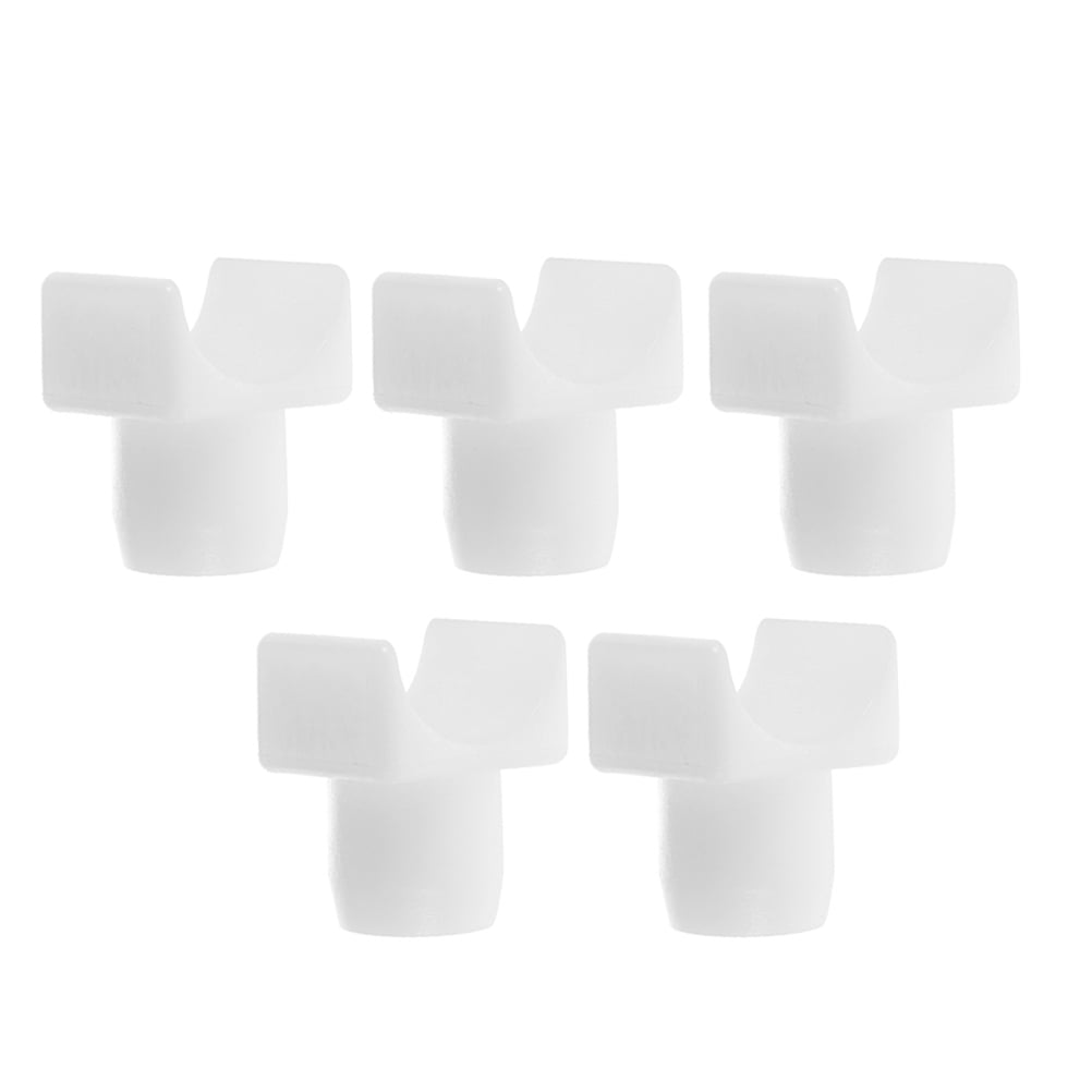 LEORX 5Pcs White Abs Rectangular Wheelchair Seat Rail Guide for Secure Seat and Prevent Shifting ...