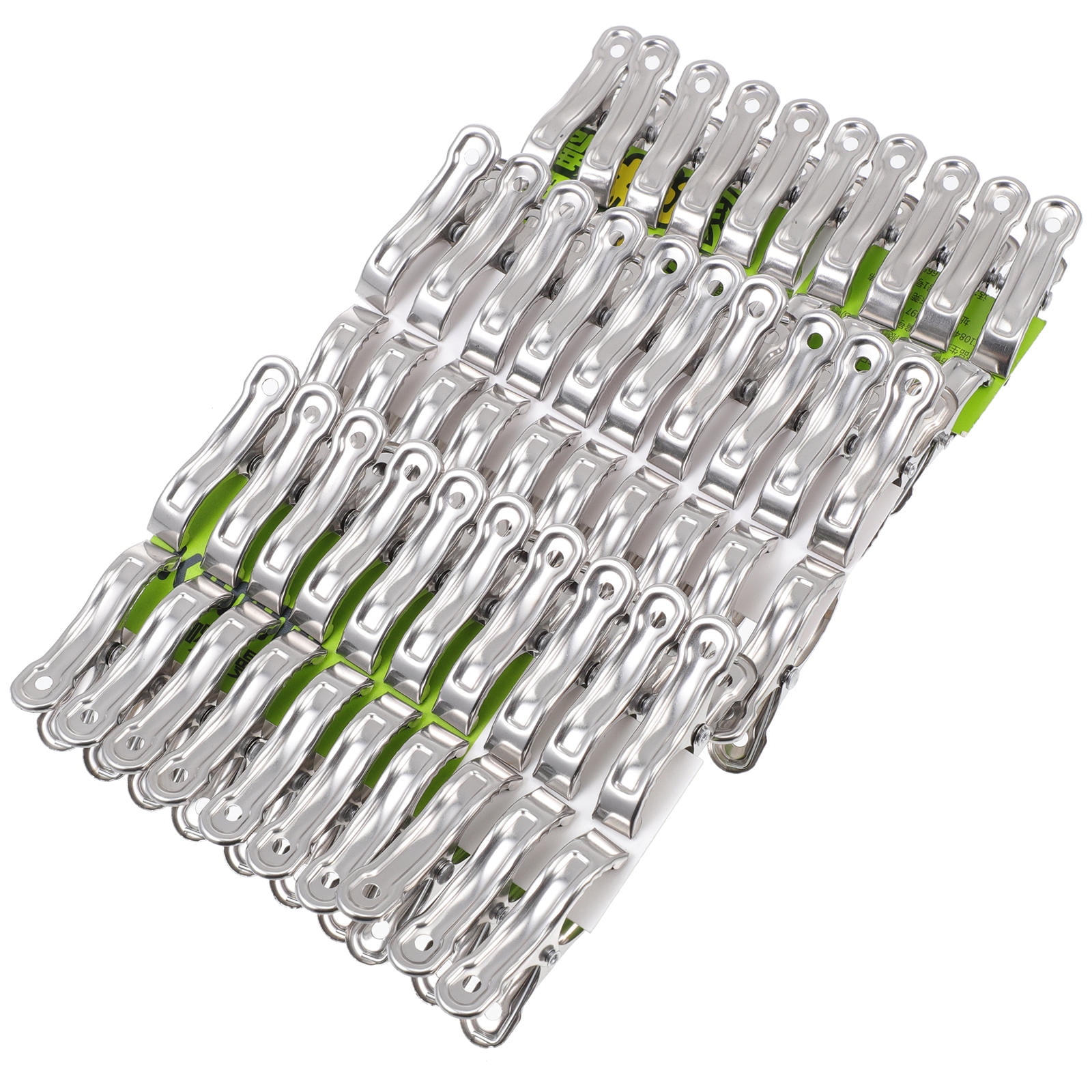 LEORX 60Pcs Clothes Drying Clamp Windproof Clothes Clip Stainless Steel ...