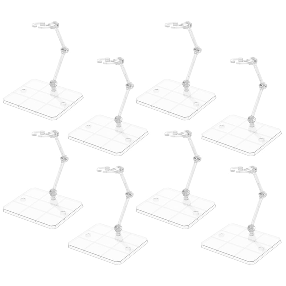 LEORX 8Pcs Action Figure Storage Stands for Collectors Display Plastic ...