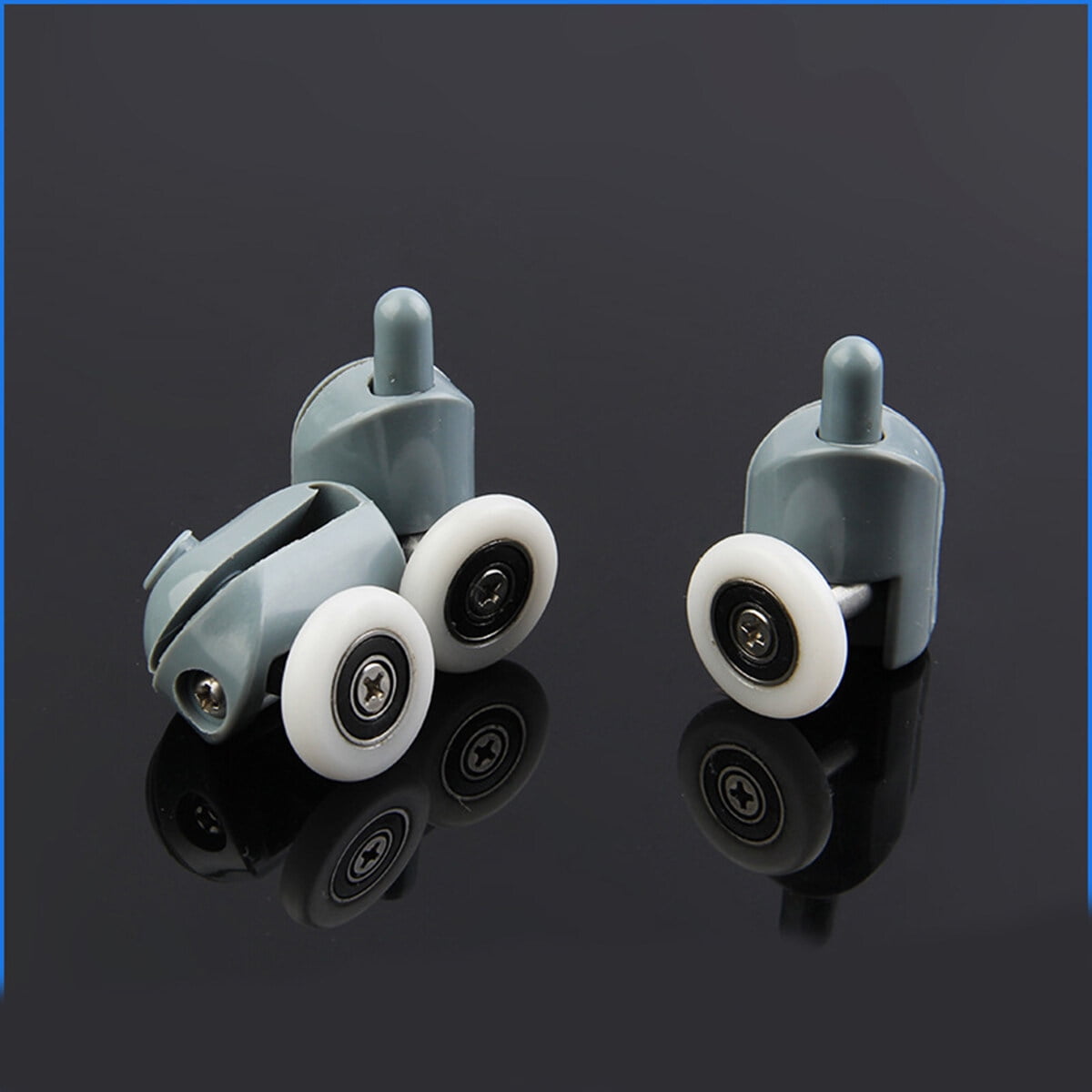 LEORX Easy Installation Shower Door Wheels Metal 8Set - Walmart.com