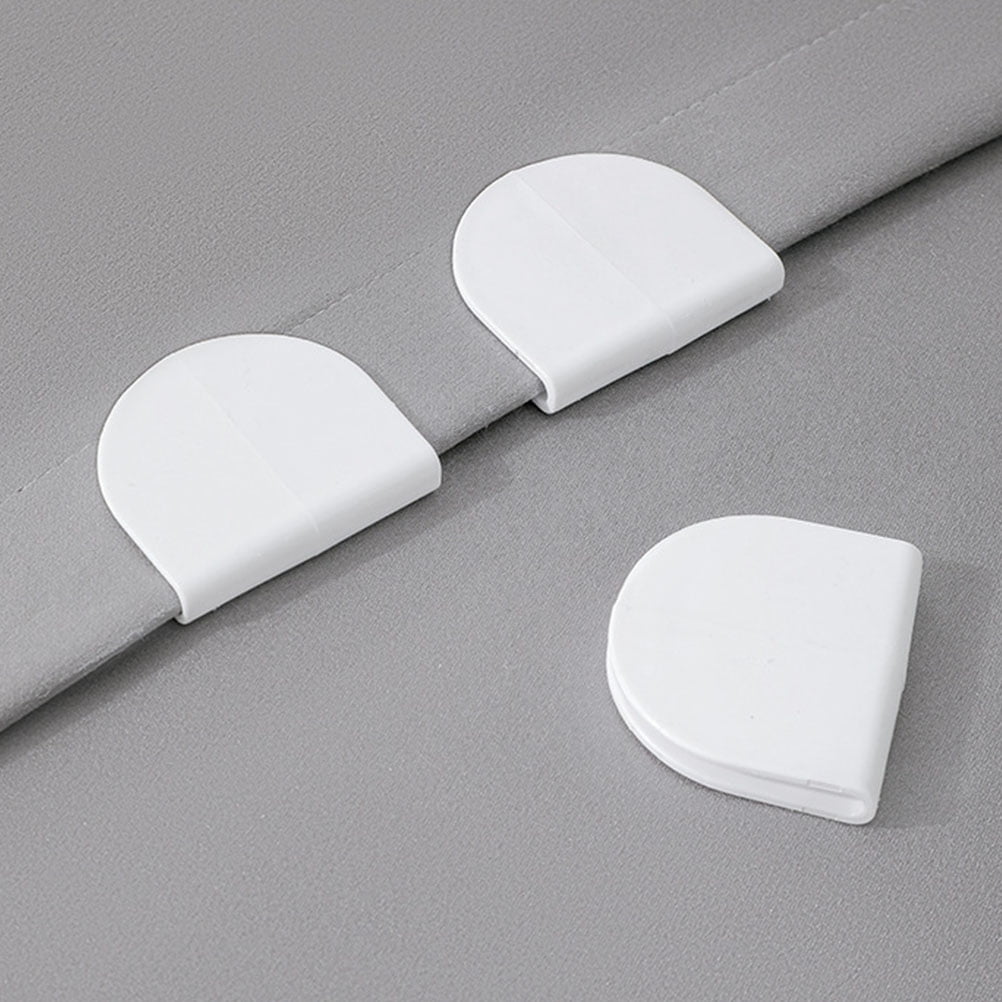 LEORX 8Pcs Shower Curtain Clips for Wall White ABS Strong Adhesion ...