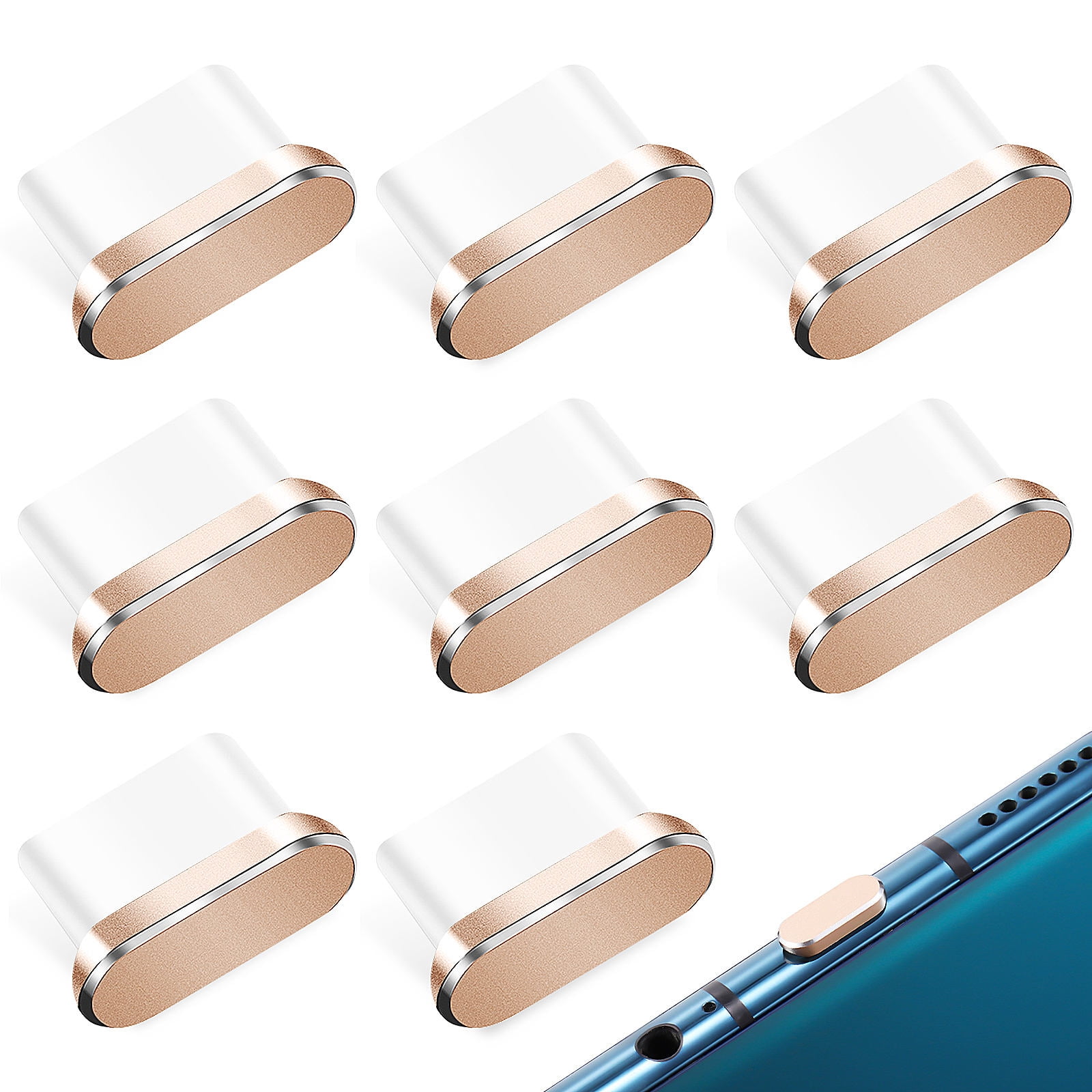 LEORX 8Pcs Usb C Dust Plugs for Women with Compact and Flat Design for ...