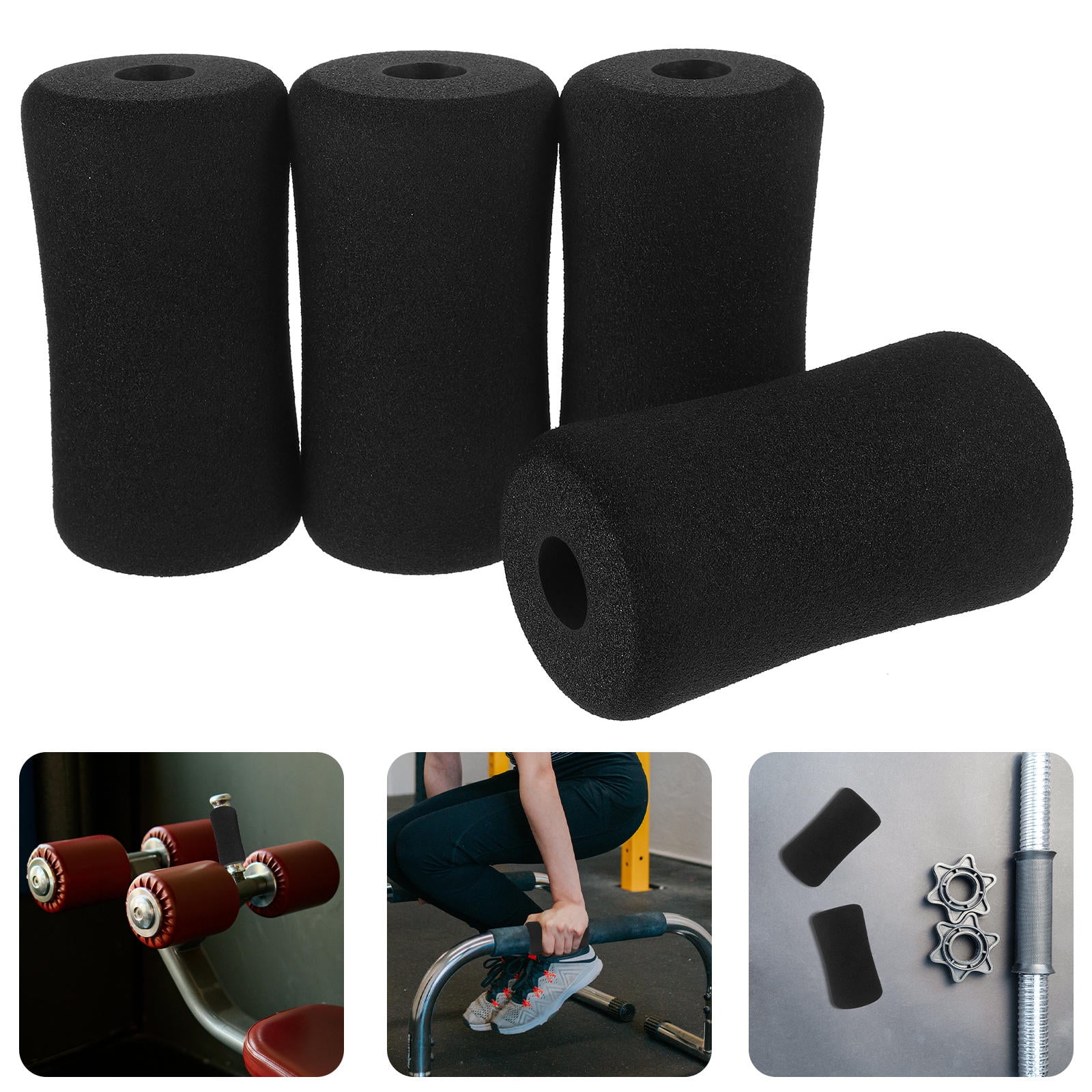 LEORX Replacement Foam Pads Rollers for Leg Extension Machines 8Pcs ...