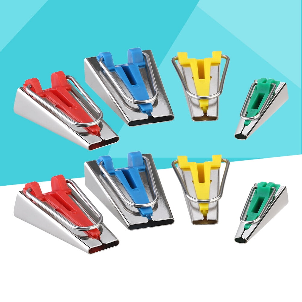 LEORX 8pcs Quilting Tools Fabric Bias Tape Maker Kits Assorted Color ...