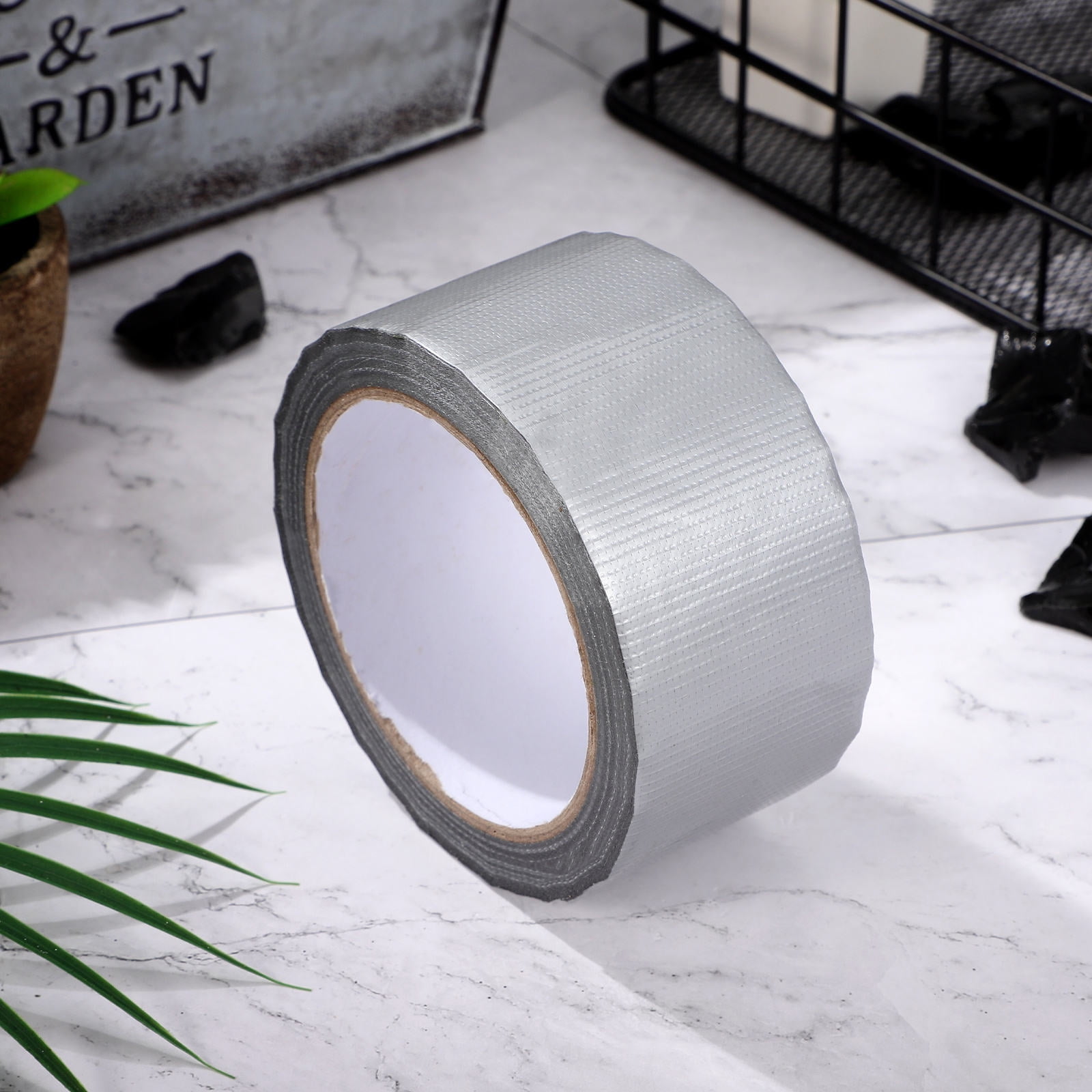 LEORX Adhesive Tape 1 Roll Silver Duct Tape for Sealing and Repair 20m ...