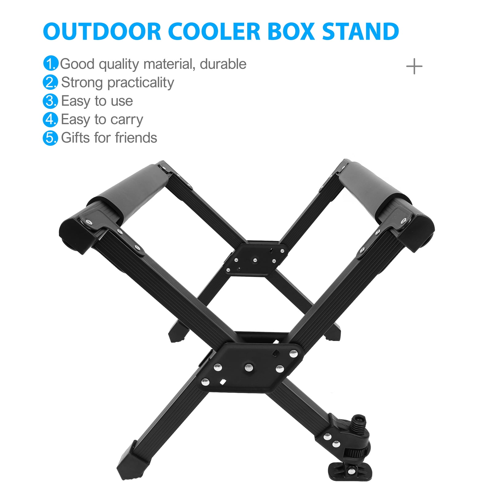 LEORX Adjustable Ice Bucket Rack Camping Cooler Insulator Portable ...
