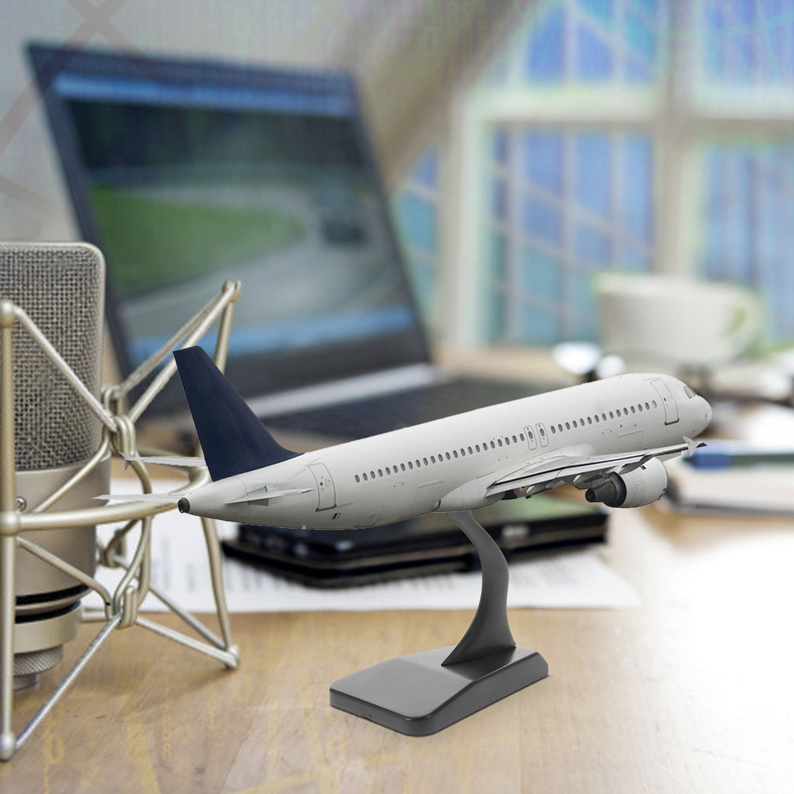 LEORX Aircraft Model Stand Plane Exhibition Airplane Display Rack Black ...