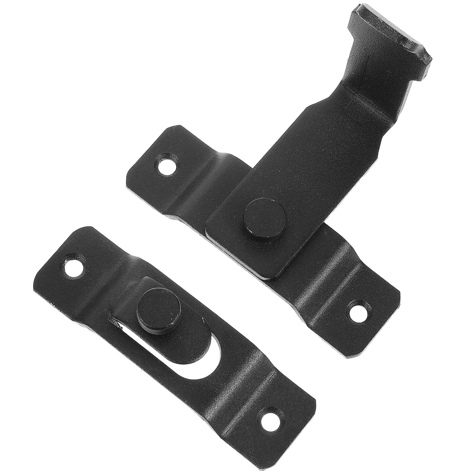 LEORX Black Pocket Door Lock Stainless Steel Latch for Privacy and ...