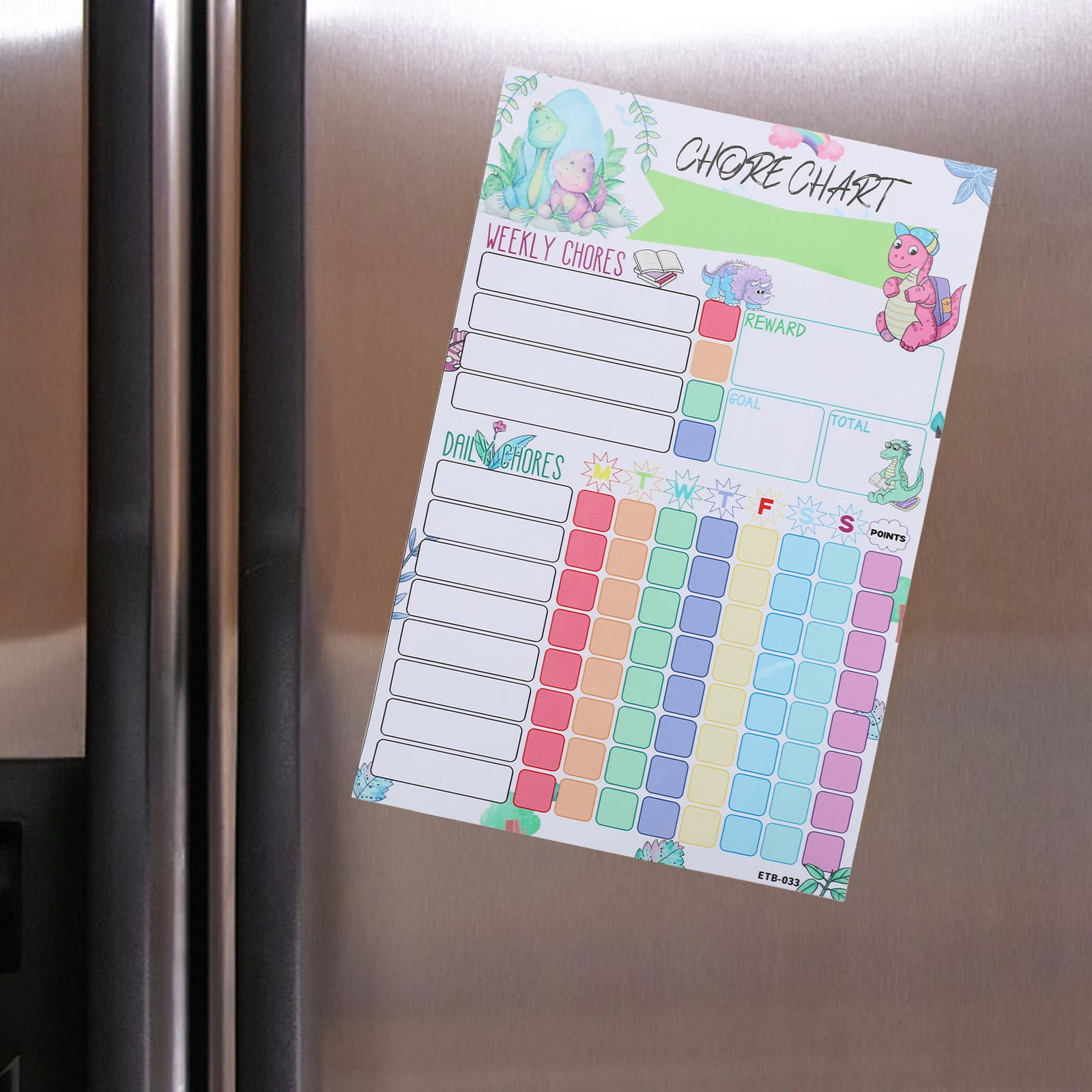 LEORX Behavioral Chart Chore Chart Assorted Color with Magnetic ...