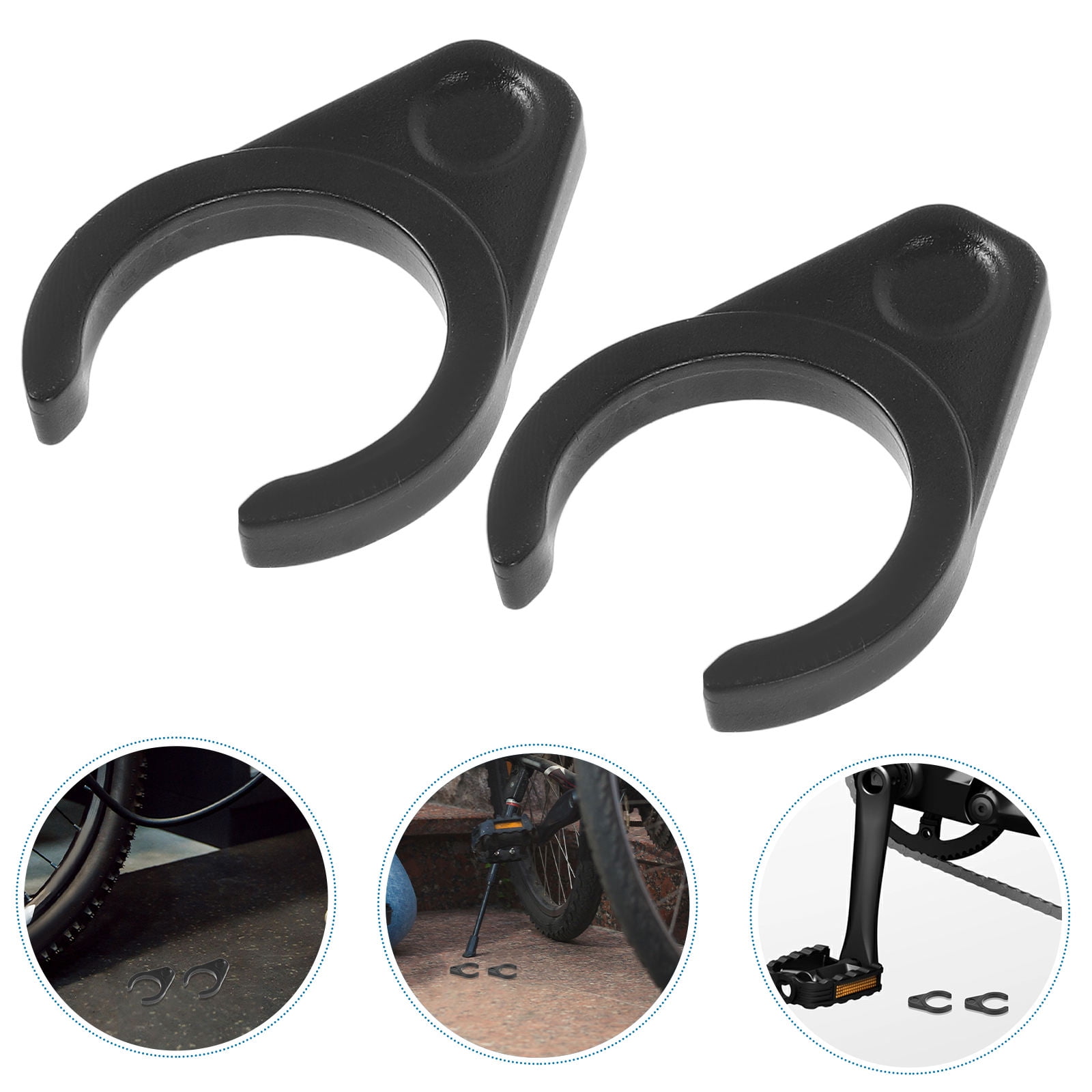 LEORX Bicycle Pedal Lock 1 Pair for Mountain Bikes in Black Color with ...