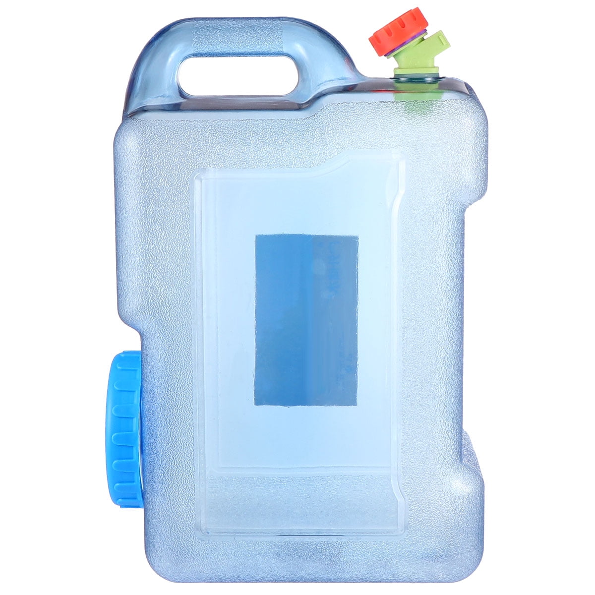 LEORX Blue PC Water Container with Faucet and Handle for Outdoor Use ...