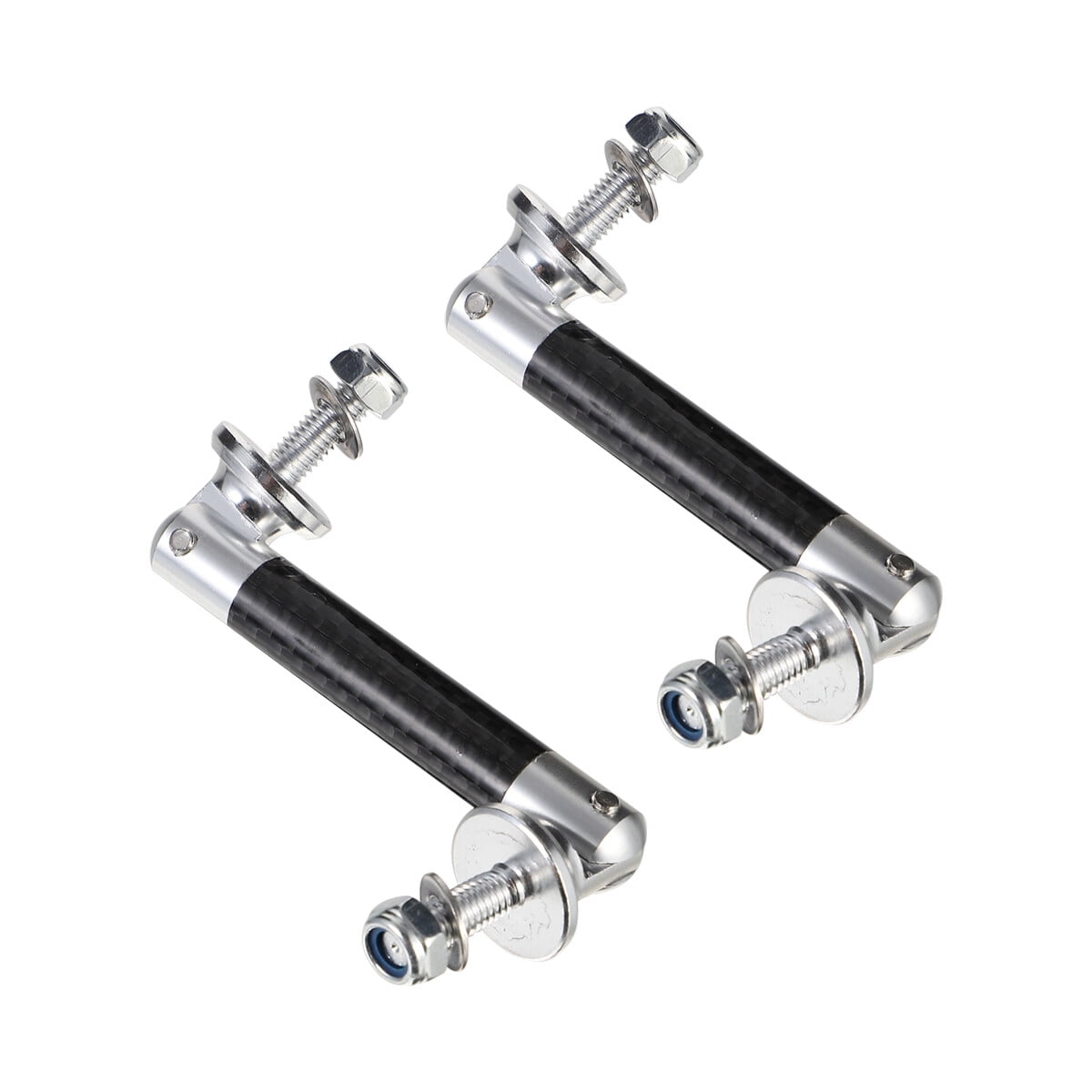 LEORX Bumper Bar 1 Pair Automotive Bumpers with Silver Color and Carbon ...