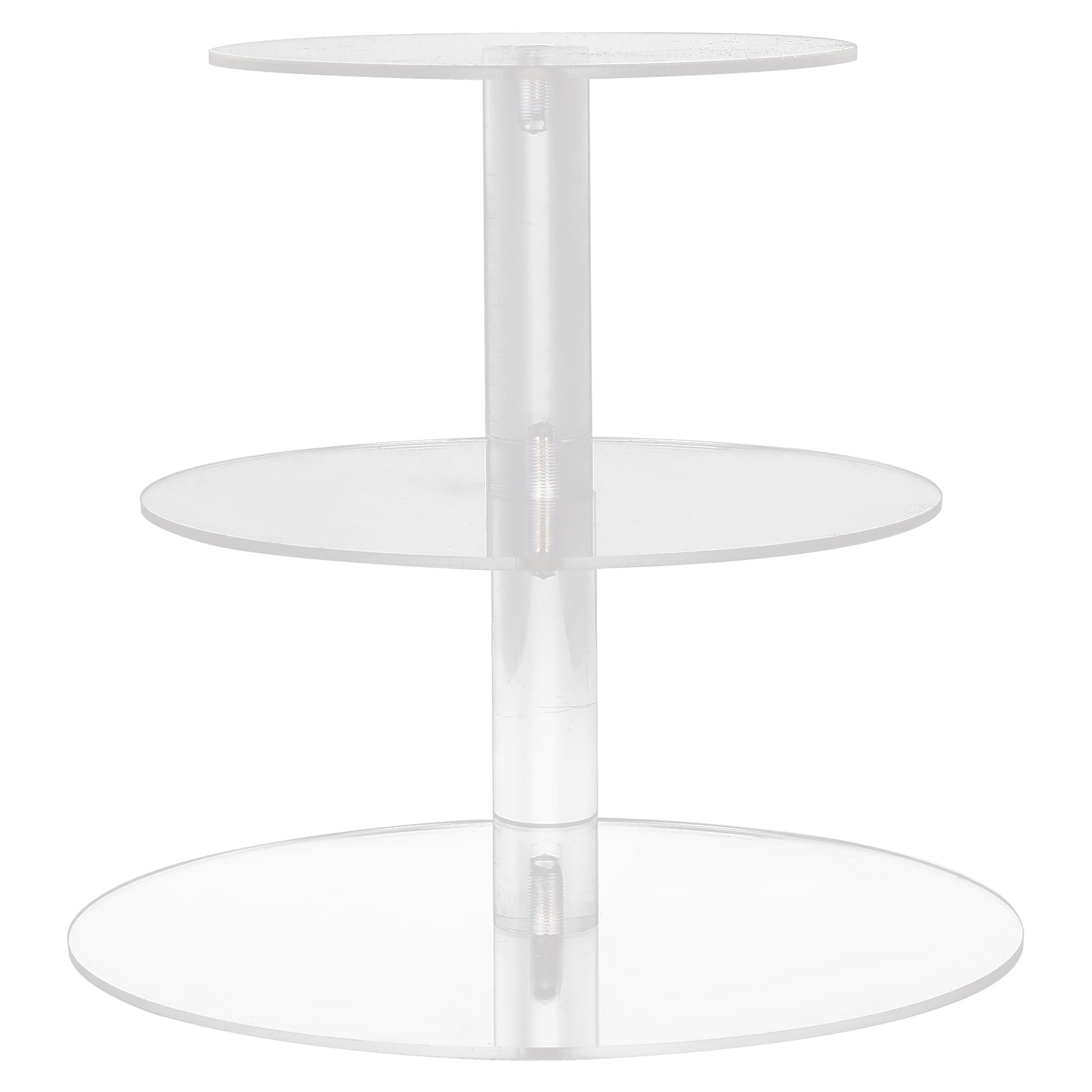 LEORX Transparent 3 Layer Dessert Stand with Stable Multi Tier Design ...