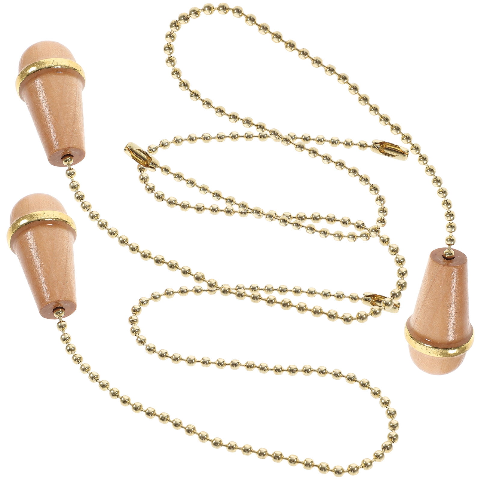 LEORX Ceiling Fan Pull Chain Light Fixture Replacement with Wooden Knob 2pcs - Walmart.com