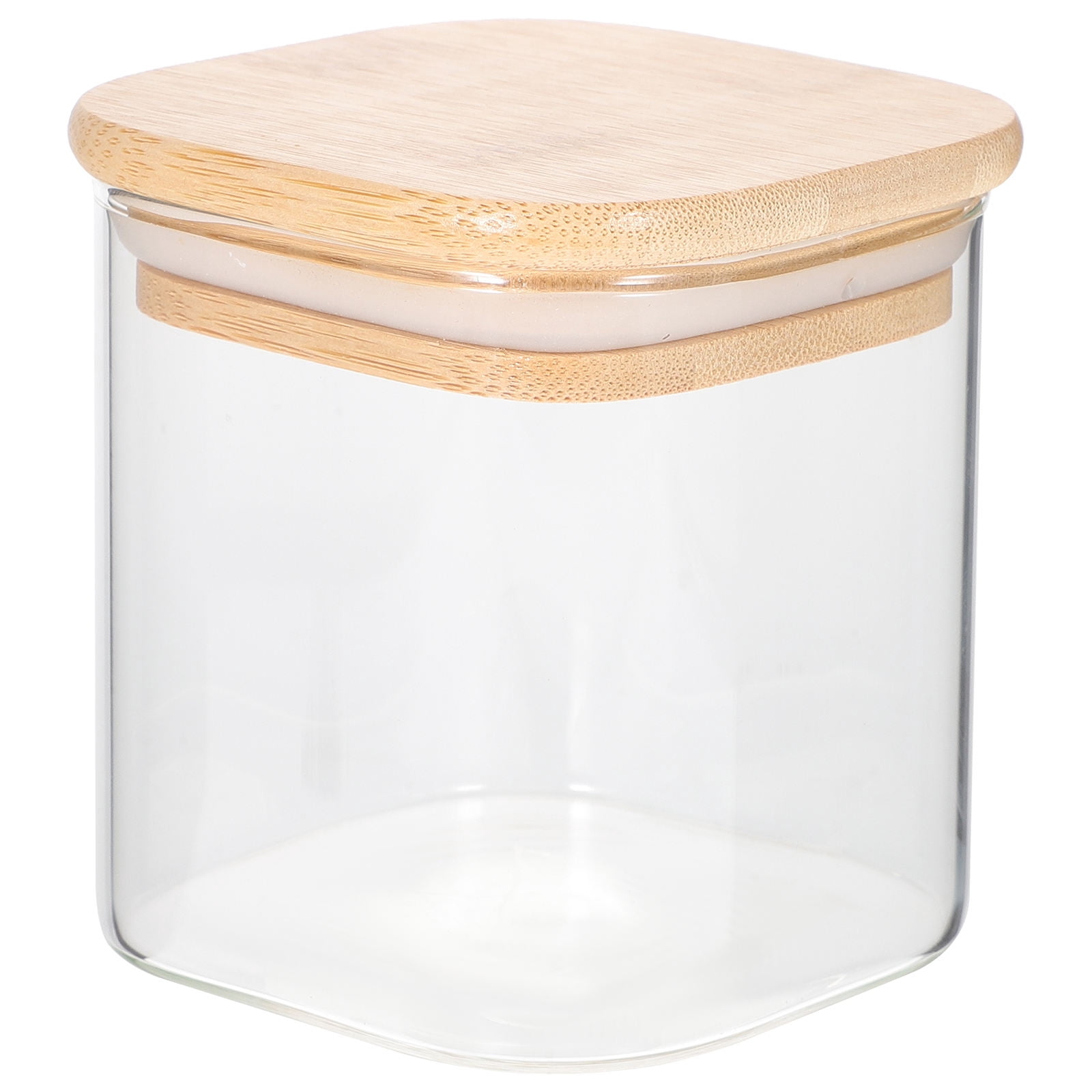 LEORX Clear Glass Airtight Storage Jar with Lid for Kitchen Use, Ideal ...