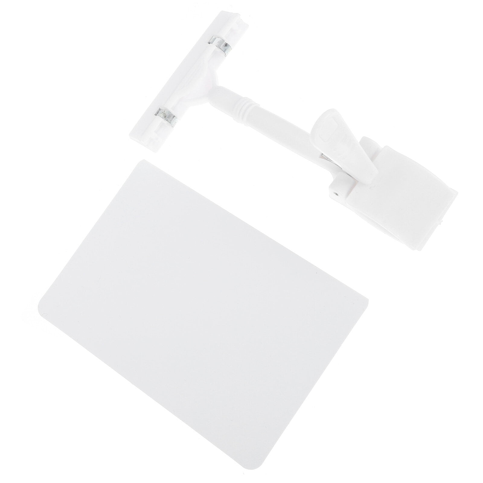 LEORX White PVC Supermarket Price Tag Holder Multipurpose Erasable ...