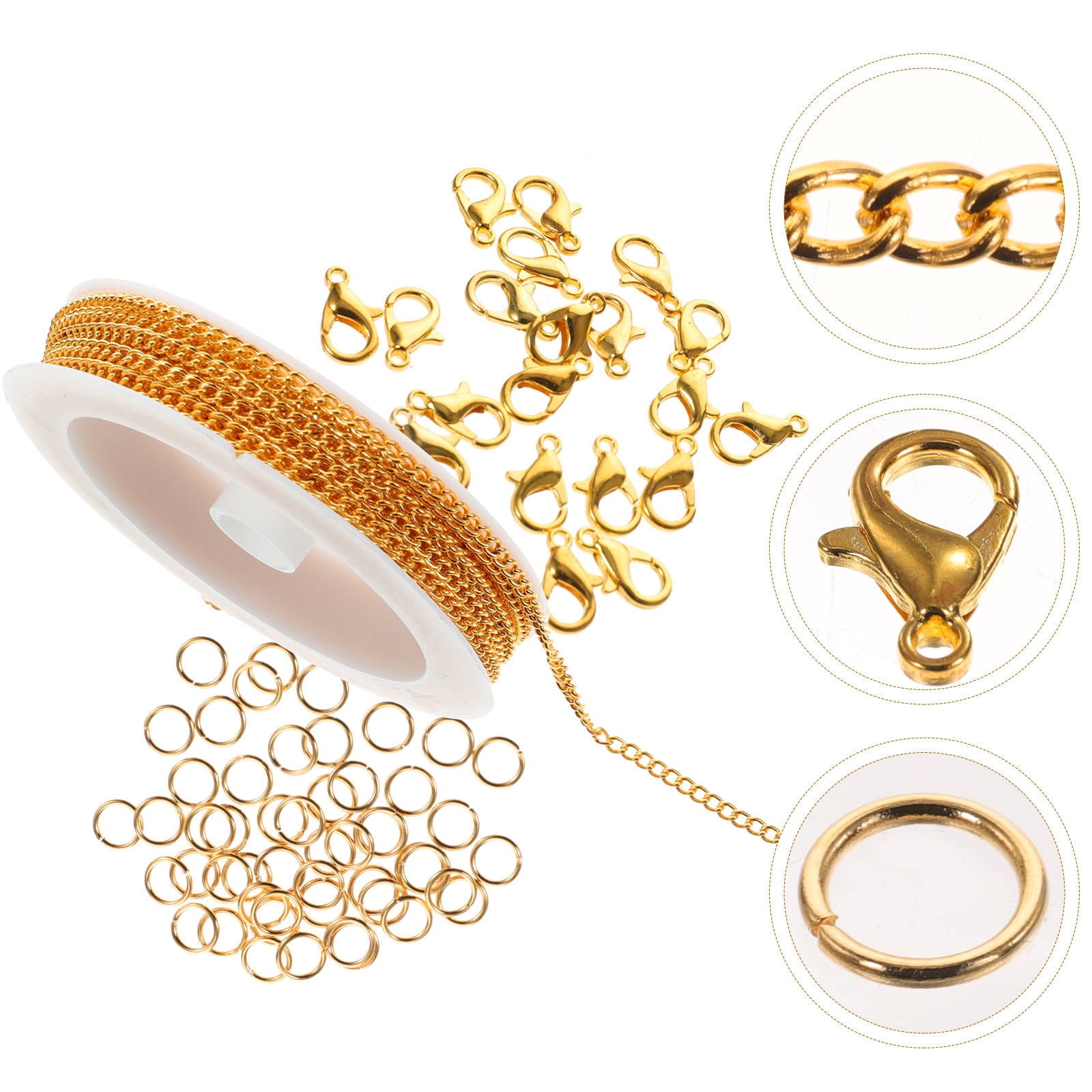 LEORX Craft Your Own Iron Chain Bracelet Diy Jewelry Making Kit Lobster ...
