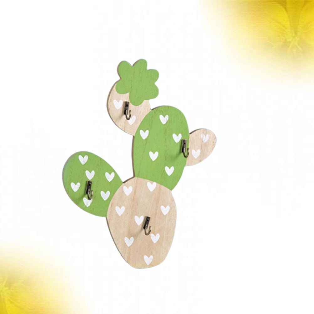 LEORX Creative Cactus Hooks for Hanging Things Made of Plastic Green ...