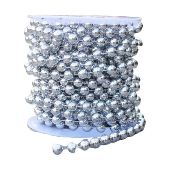 LEORX Silver Beads Chain Gar Fixed Plating for Stage and Home ...