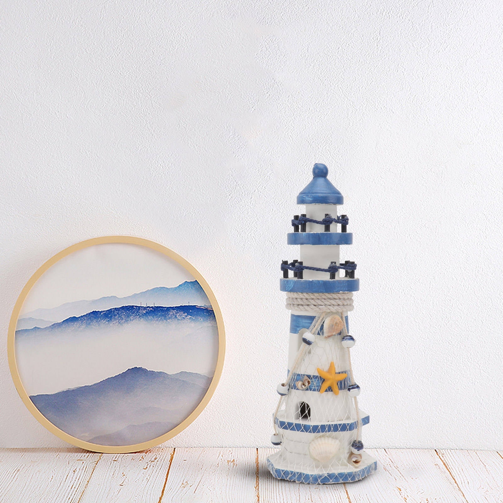 LEORX Decorative Lighthouse Figurines Lighthouse Decoration Plastic ...