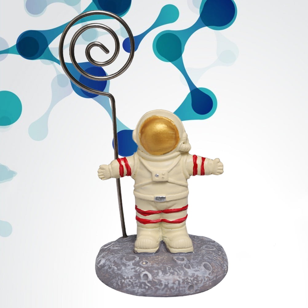 LEORX Decorative Paper Clip Holder Resin Astronaut Shape 1Pack for ...