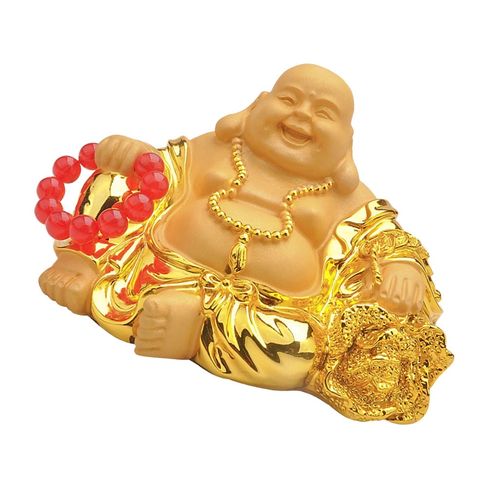 LEORX Desktop Statue Sculpture Decor Maitreya Buddha Statue Resin 1Pack ...