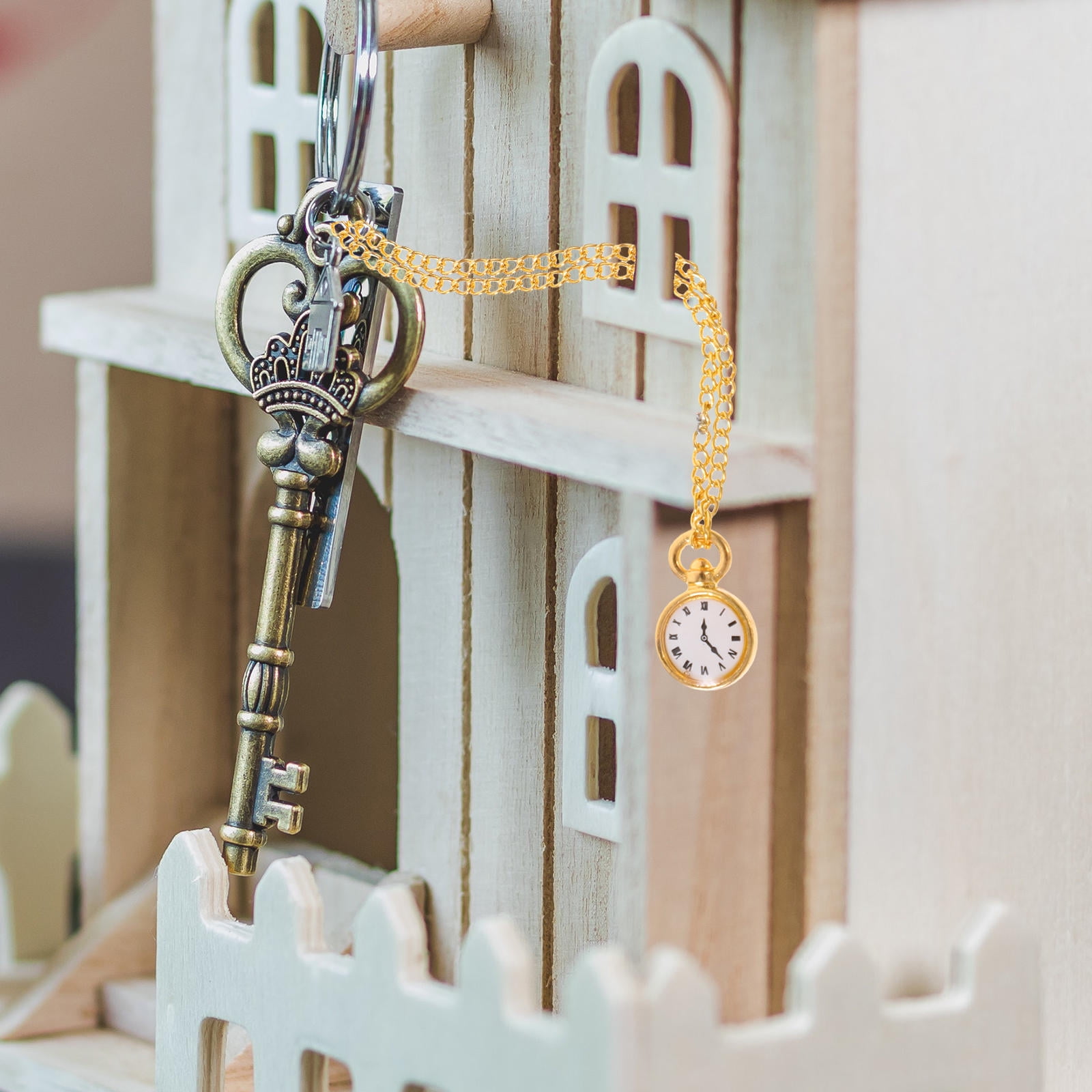 LEORX Doll House Accessory Decoration Mini Pocket Watch Vintage Small ...