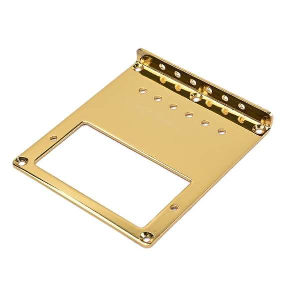 LEORX Golden Electric Guitar Bridge Plate with Cutout for Full Size ...