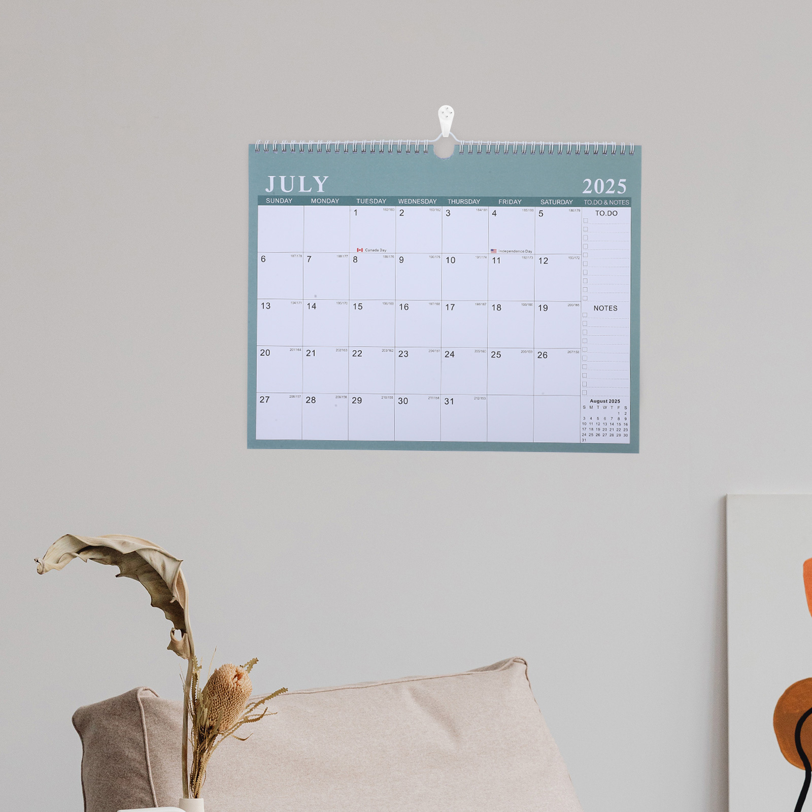 LEORX Elegant Multi 20252026 Aesthetic Wall Calendar for Home Office ...