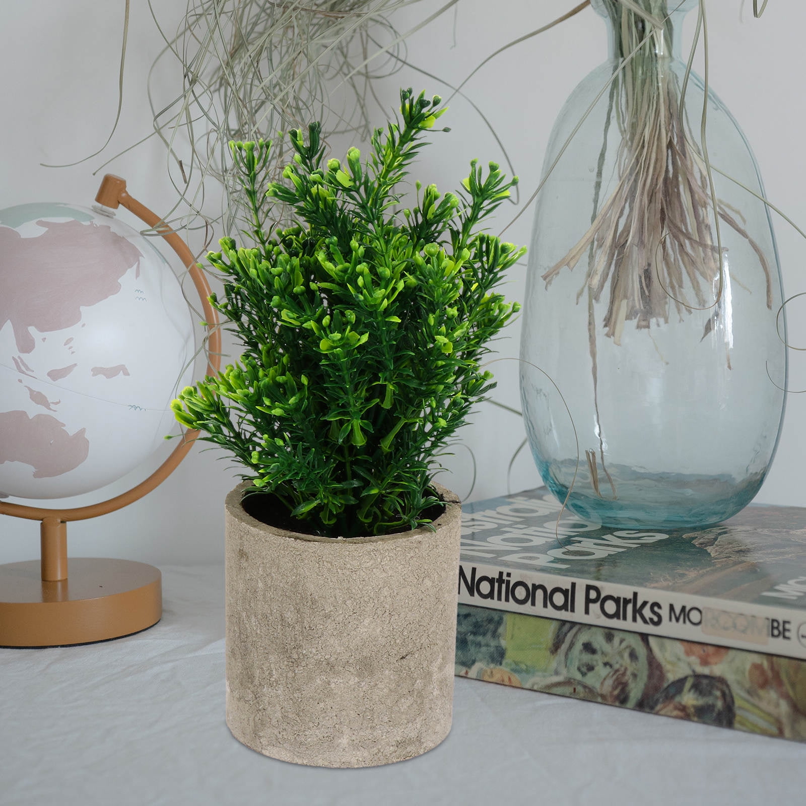 LEORX Faux House Plants Artificial Bonsai Tree Multi Plastic Indoor Use ...