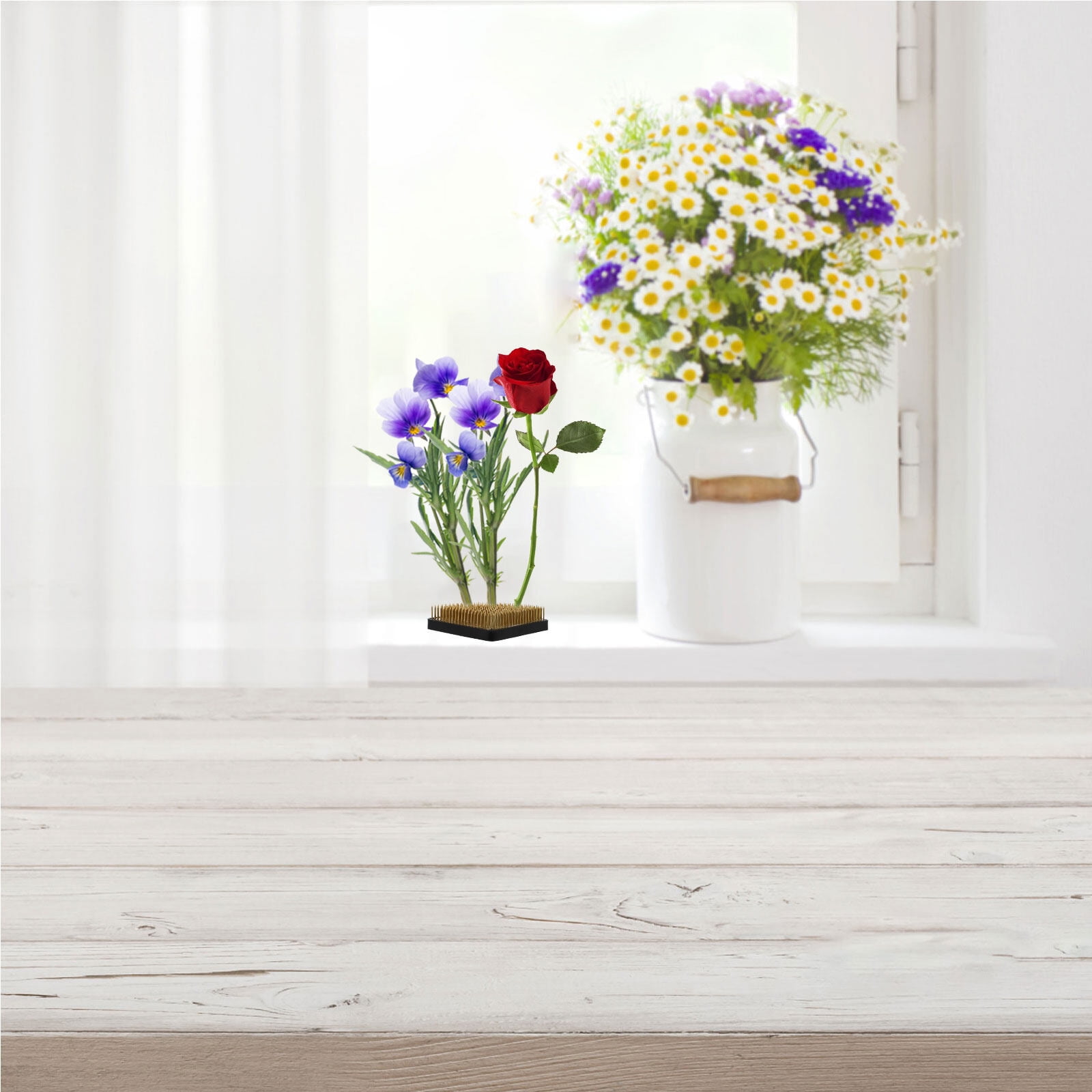 LEORX Floral Fixation Holder Japanese Zen Style Multi Flower Stem Holder 1Set - Walmart.com