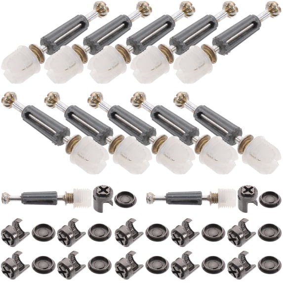 LEORX Furniture Fittings Kit 100 Sets Connecting Dowels Fasteners and ...
