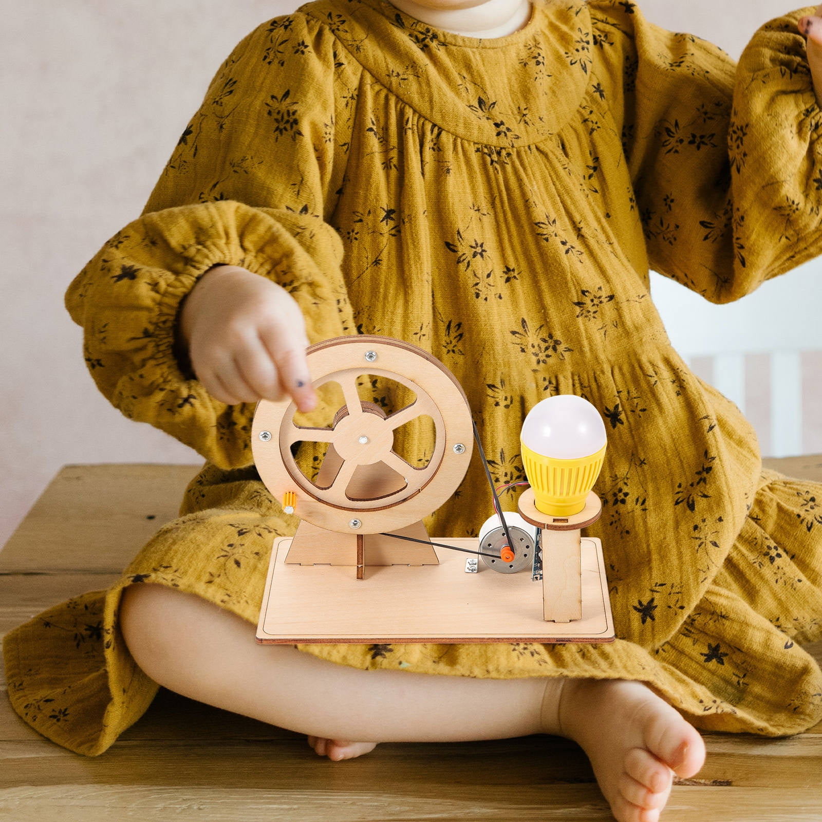 LEORX Hand Generator Teaching Generator Model DIY Electric Generator ...