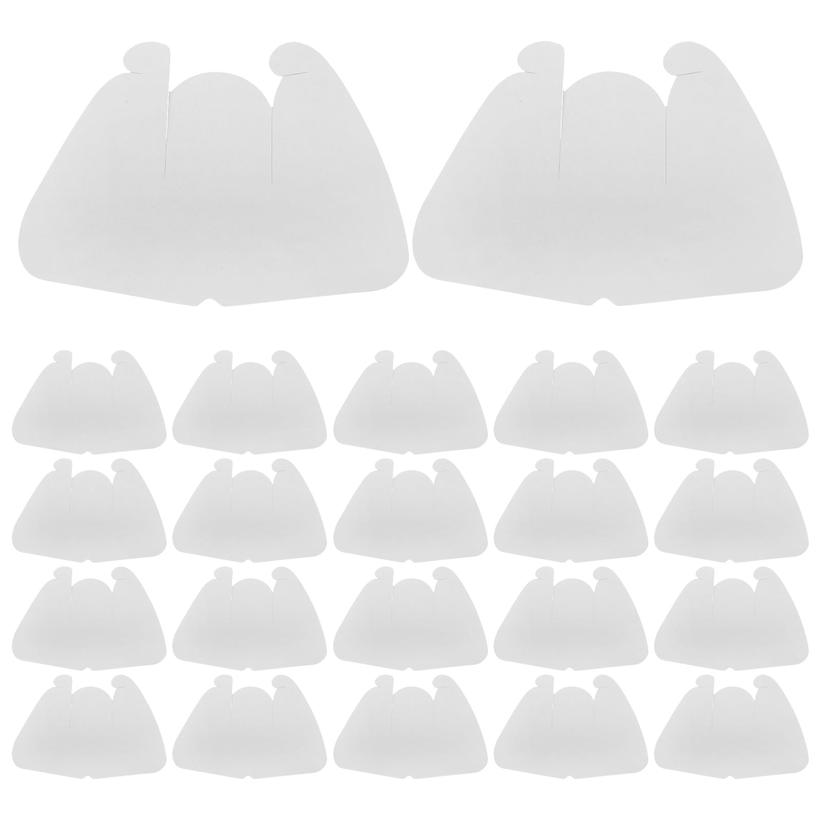 LEORX Plastic Hat Inserts Baseball Cap Supplies White 25Pcs 10.22X6 ...