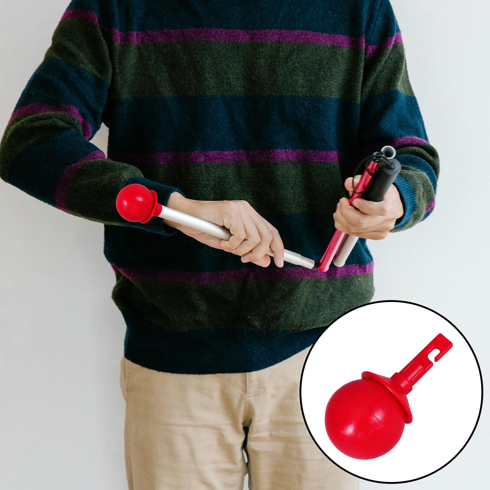 LEORX Hook Type Rolling Cane Tip Blind People Assistive Device Walking ...