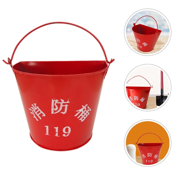 LEORX Indoor Firewood Holder Fire Extinguishing Emergency Sand Bucket ...