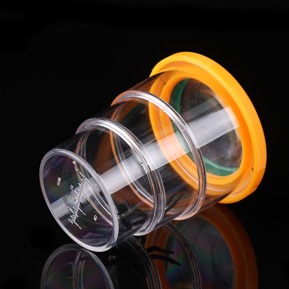 LEORX Insect Observer Magnifying Insect Box Abs Orange 1Pack 2.8X2.7X2 ...