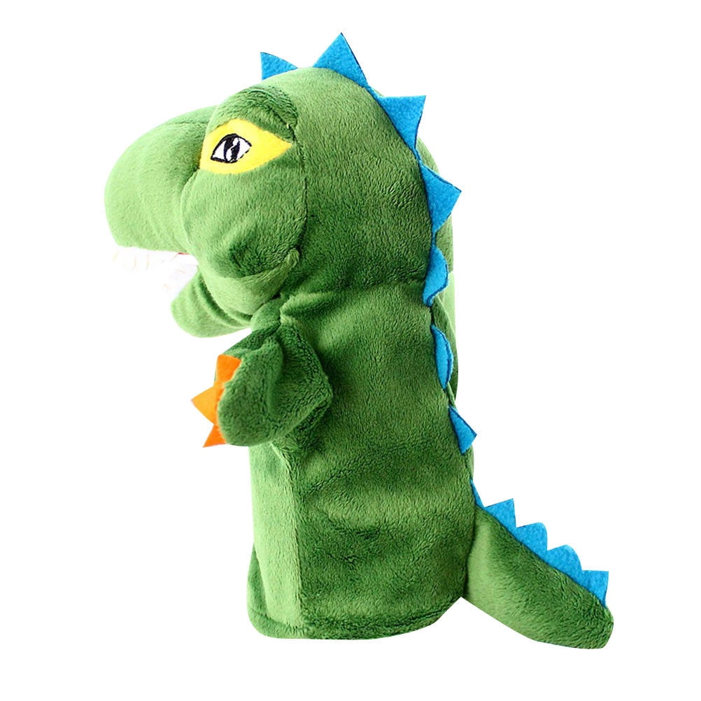 LEORX Interactive Dinosaur Toy Soft Puppet Green for Self-Confidence ...