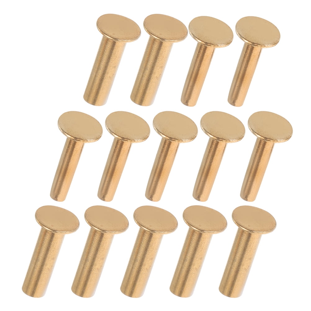 LEORX Knife Handle Fasteners 7 Pairs Copper Rivets for Handymen and ...