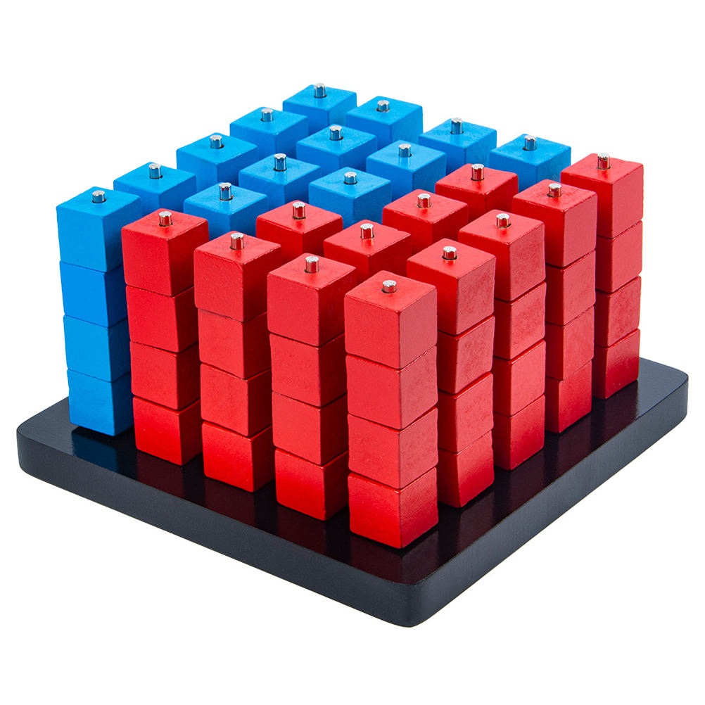 LEORX Logical Thinking Improvement Family Board Game Gravity Four Chess Board Game Wood 1 Set ...