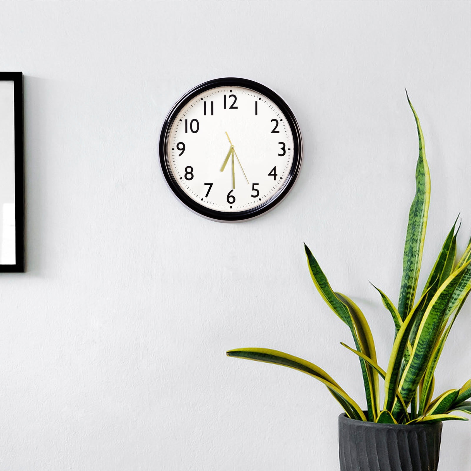 LEORX Mechanism Clock Long Shaft Wall Clocks for Living Room Golden ...