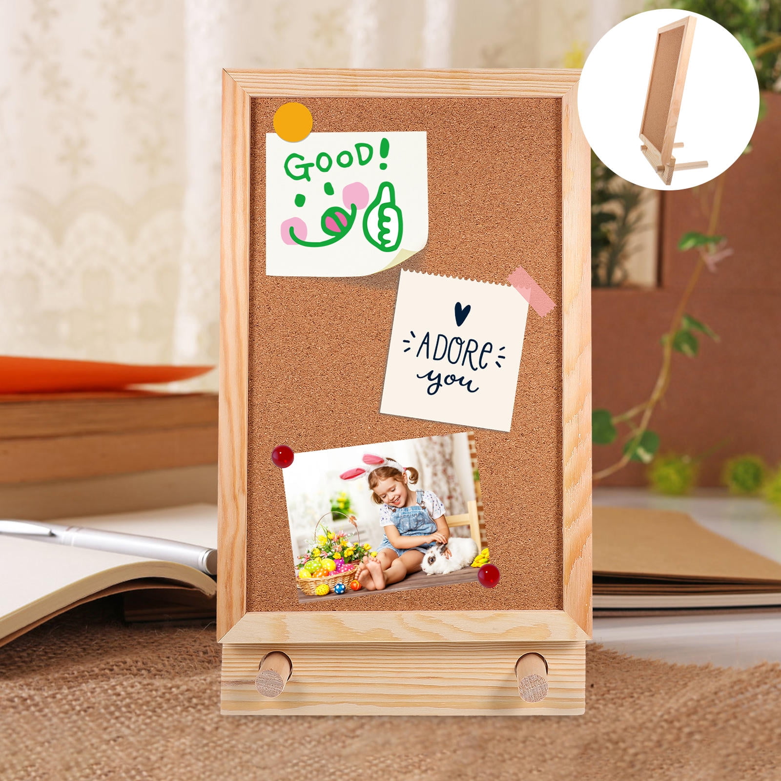 LEORX Memo Notice Board for Office Decor with 1Set and Brown Color 11 ...