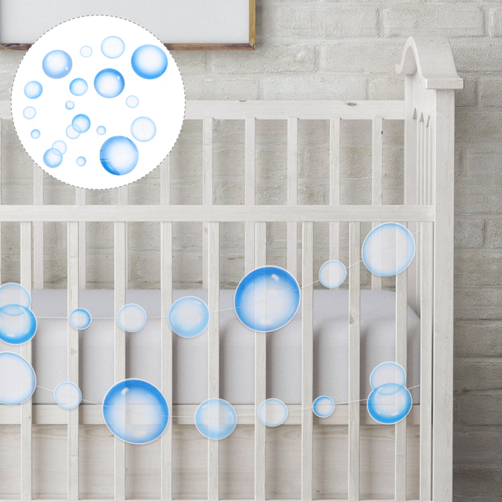 LEORX Mermaid Party Decorations 2Pcs Bubble Shape Hanging Bubbles ...